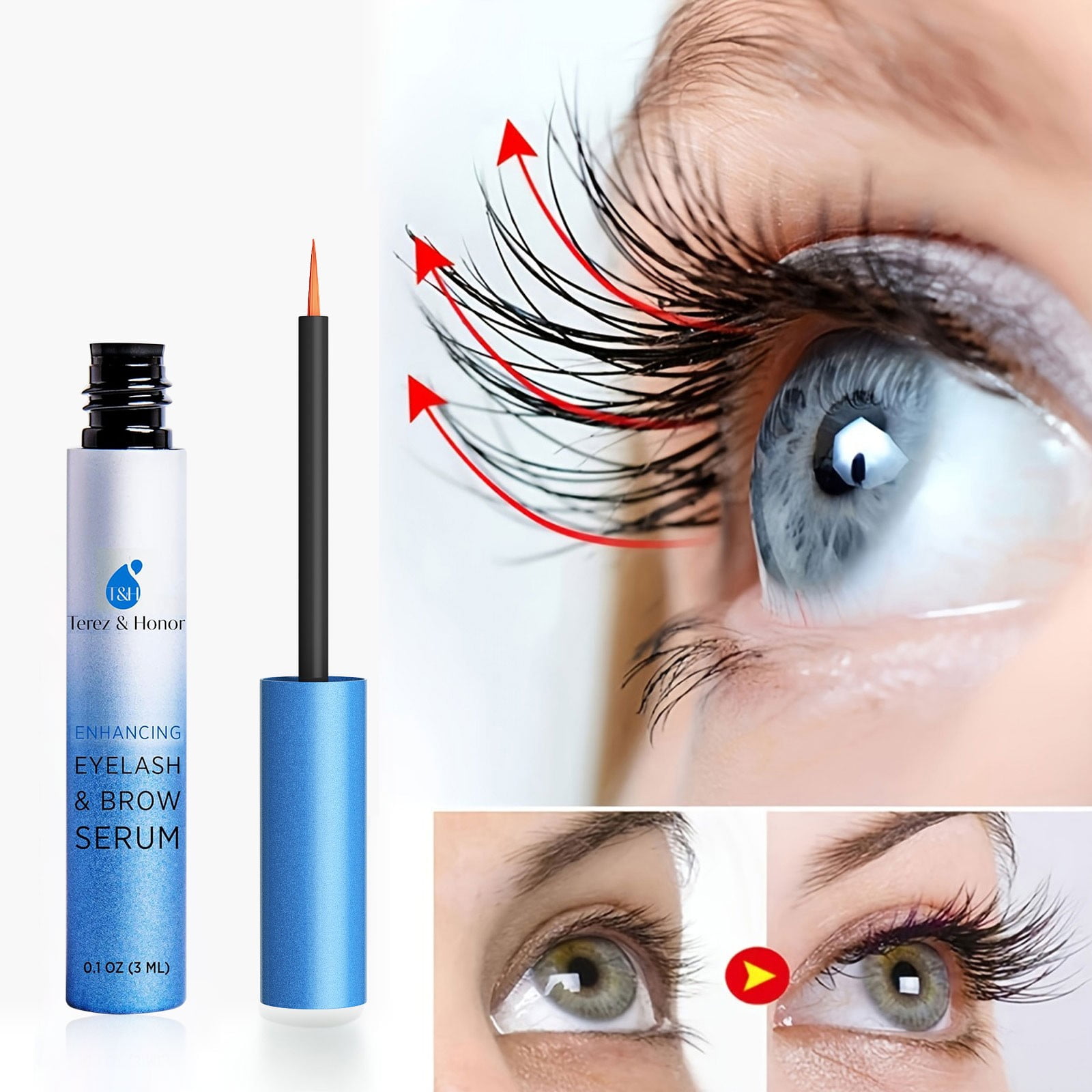 Hiazhwu Advanced Eyelash For Thicker Longer Eyelashes And Eyebrows Grow