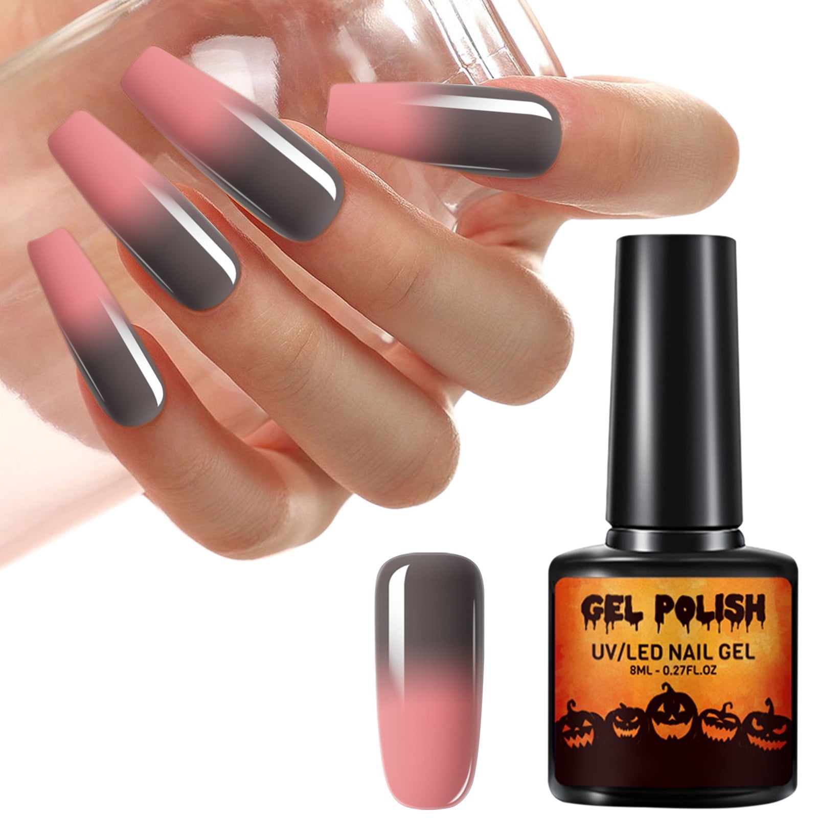 HiAZHWU Halloween Color Changing Gel Nail Polish 30 Colors Temperature ...