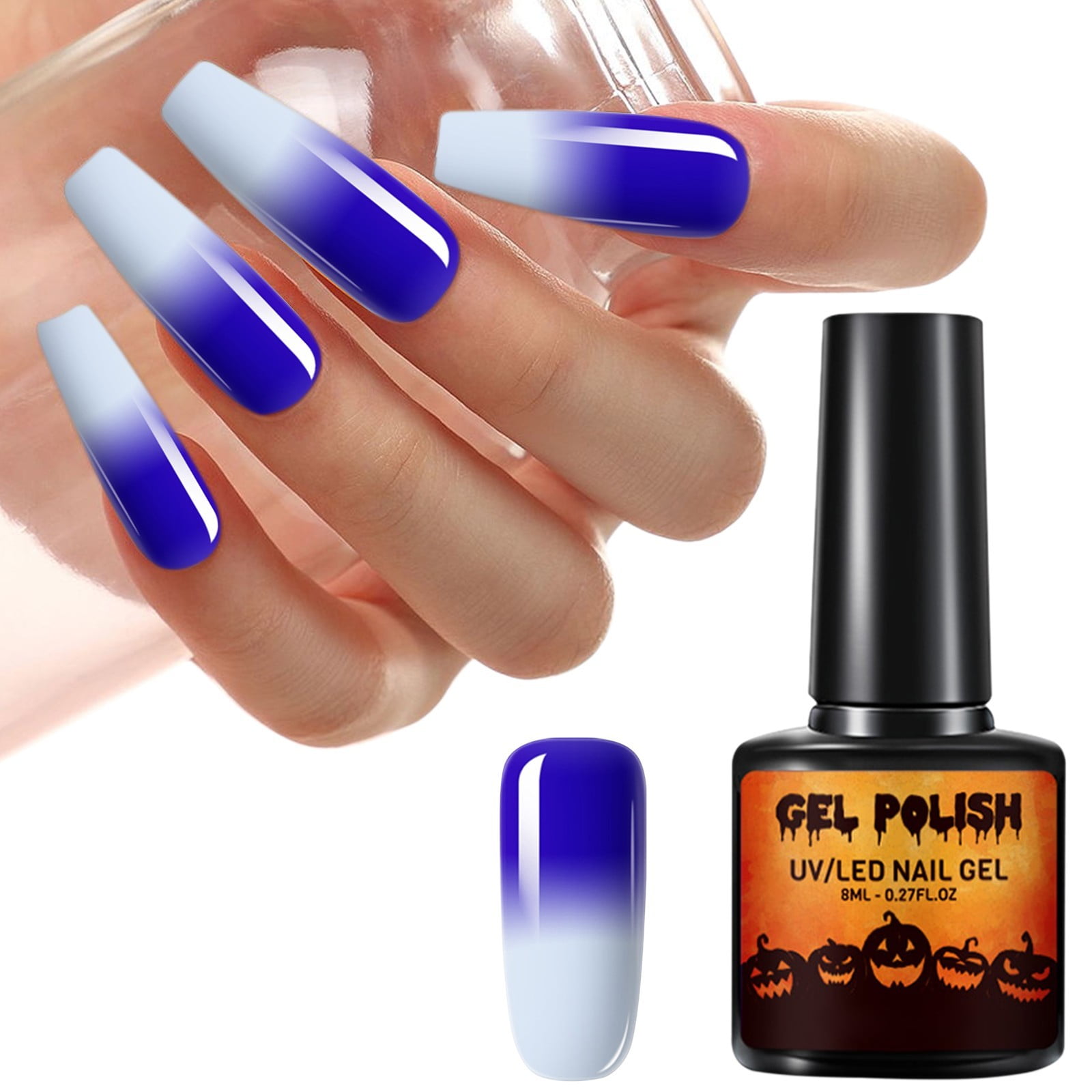 HiAZHWU Halloween Color Changing Gel Nail Polish 30 Colors Temperature ...