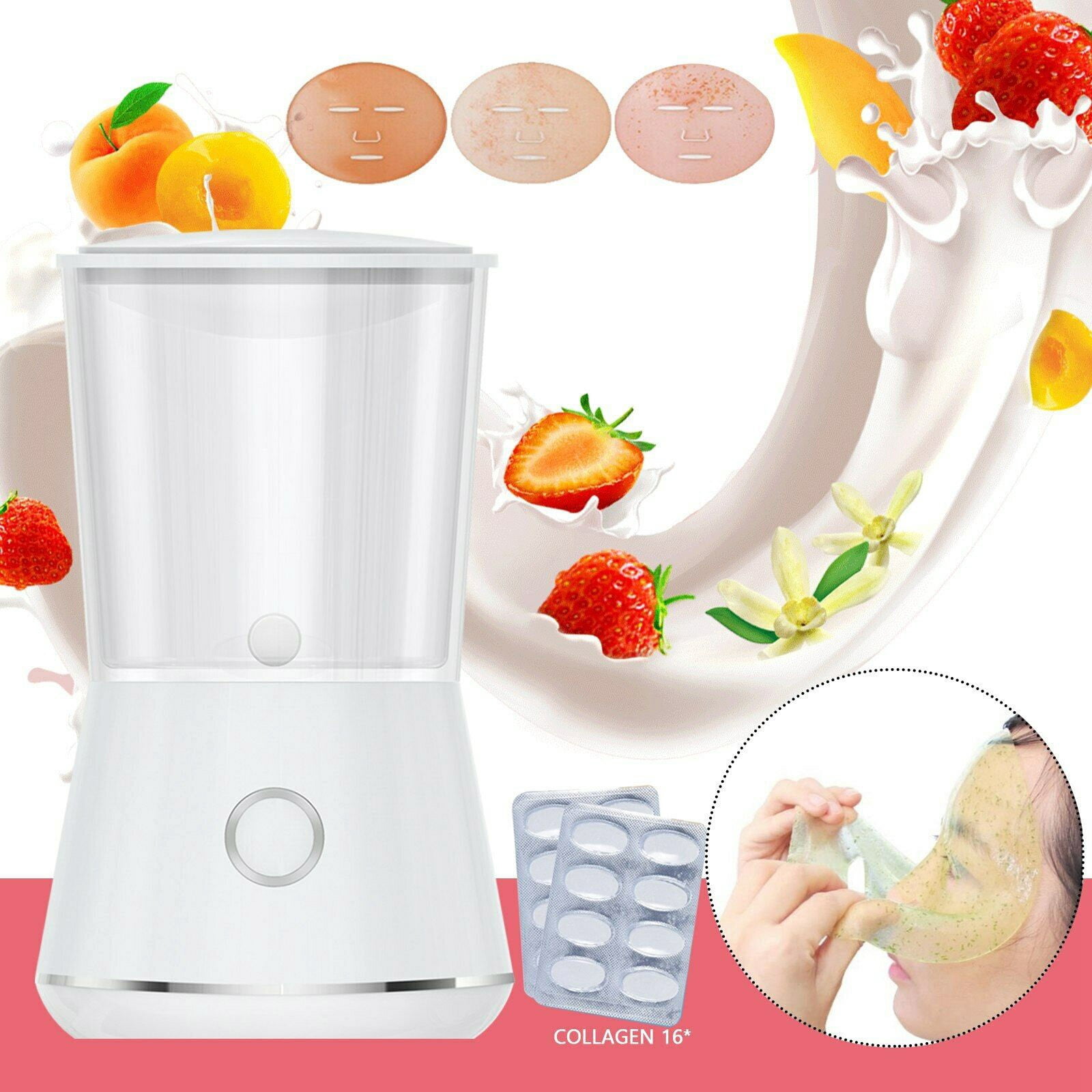 HiAZHWU Natural Face Maker Care Collagen DIY Skin Vegetable Facial ...