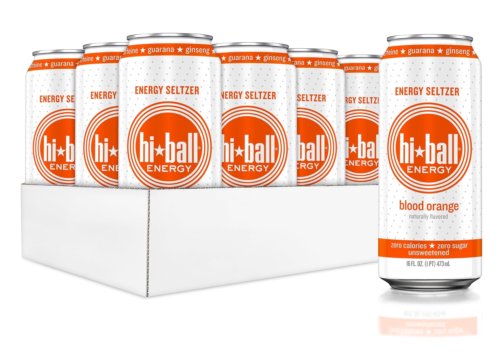 Hiball Clean Energy Drink, Zero Sugar Caffeinated Seltzer Water, Blood ...