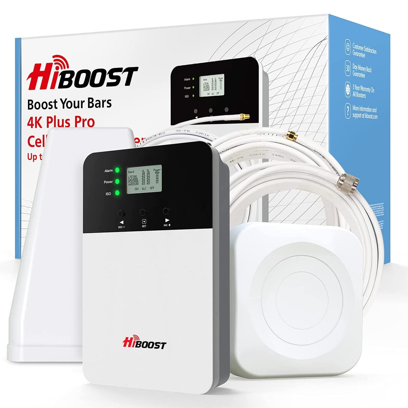 HiBoost 4K Plus Pro Cell Phone Signal Booster for 3000 to 6000 Sq Ft ...
