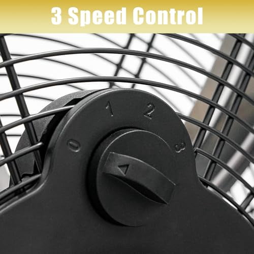 HiCFM 20" Tilting Pedestal Fan, 4300 CFM High Velocity 3-Speed Standing ...
