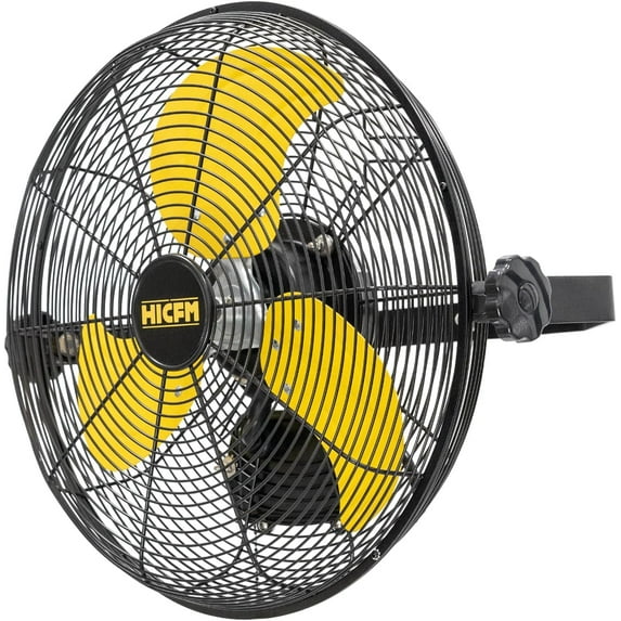 HiCFM 2600 CFM 14 inch Outdoor Wall Mount Fan, 3-Speed High Velocity ...