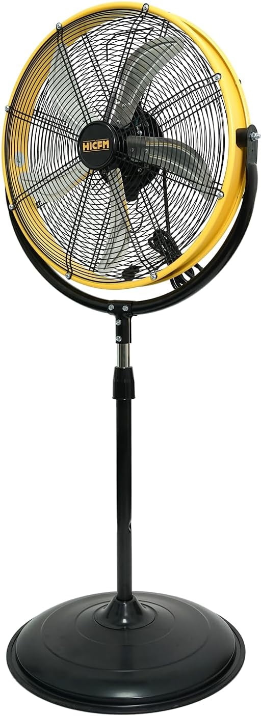 HiCFM 4200 CFM 20" High Velocity Pedestal Fan with Powerful 1/5 Motor ...