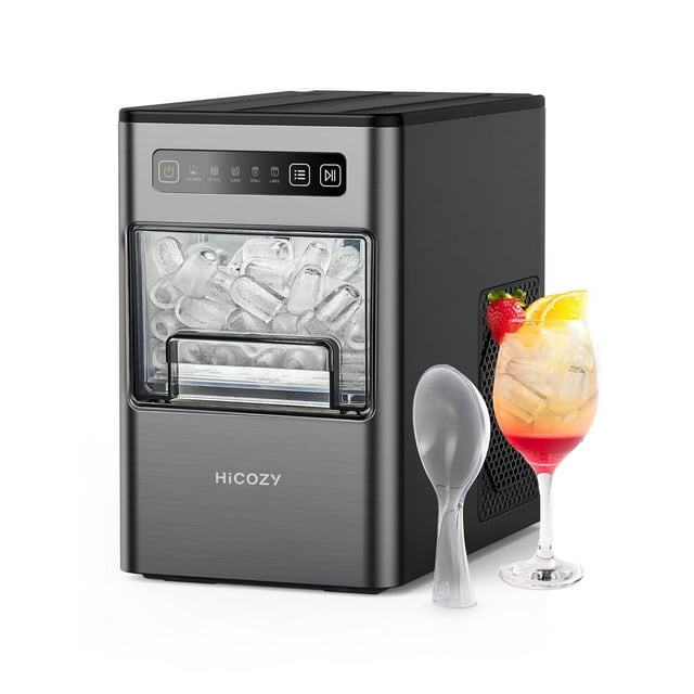 HiCOZY Home Electric Small Counter Ice Maker, Portable, 24 lbs/Day, Ice ...