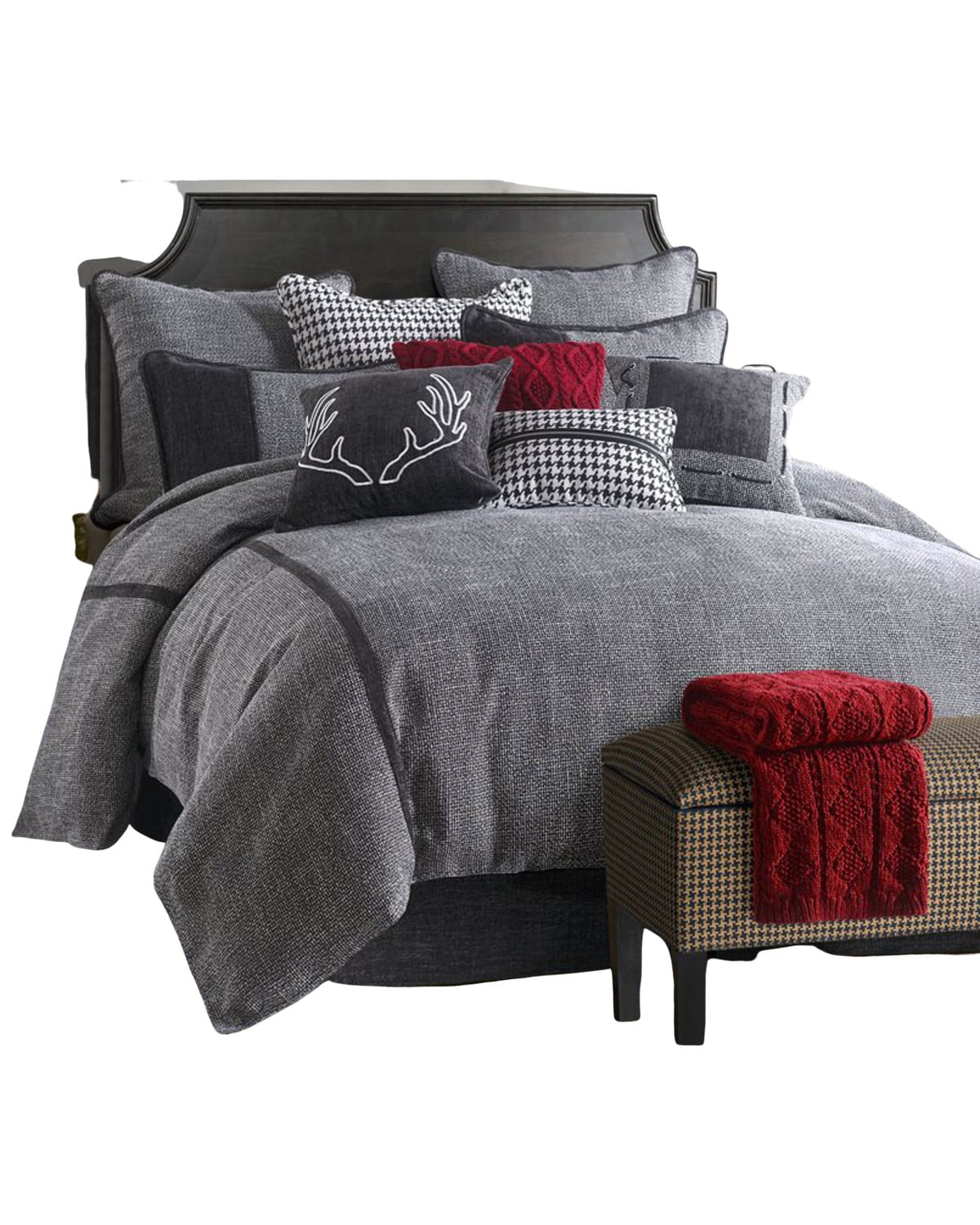 Hiend Accents Unisex 4 Piece Hamilton Bedding Set Super Queen - FB1713 ...