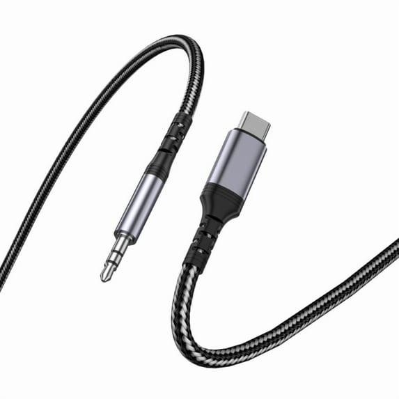 HiFi Digital Audio Adapter Type C to 3.5mm Aux Cable with Silver Plated ...