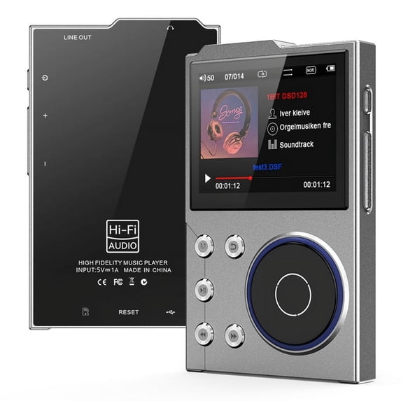 HiFi MP3 Player Bluetooth 5.0 Lossless Audio Player Digital Music ...