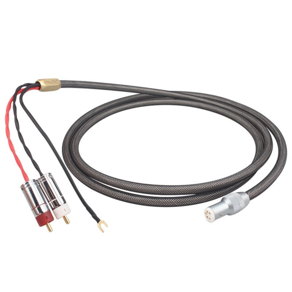 HiFi Sound Cable with Ground Wire Connectors Vinyls Record Tonearm ...