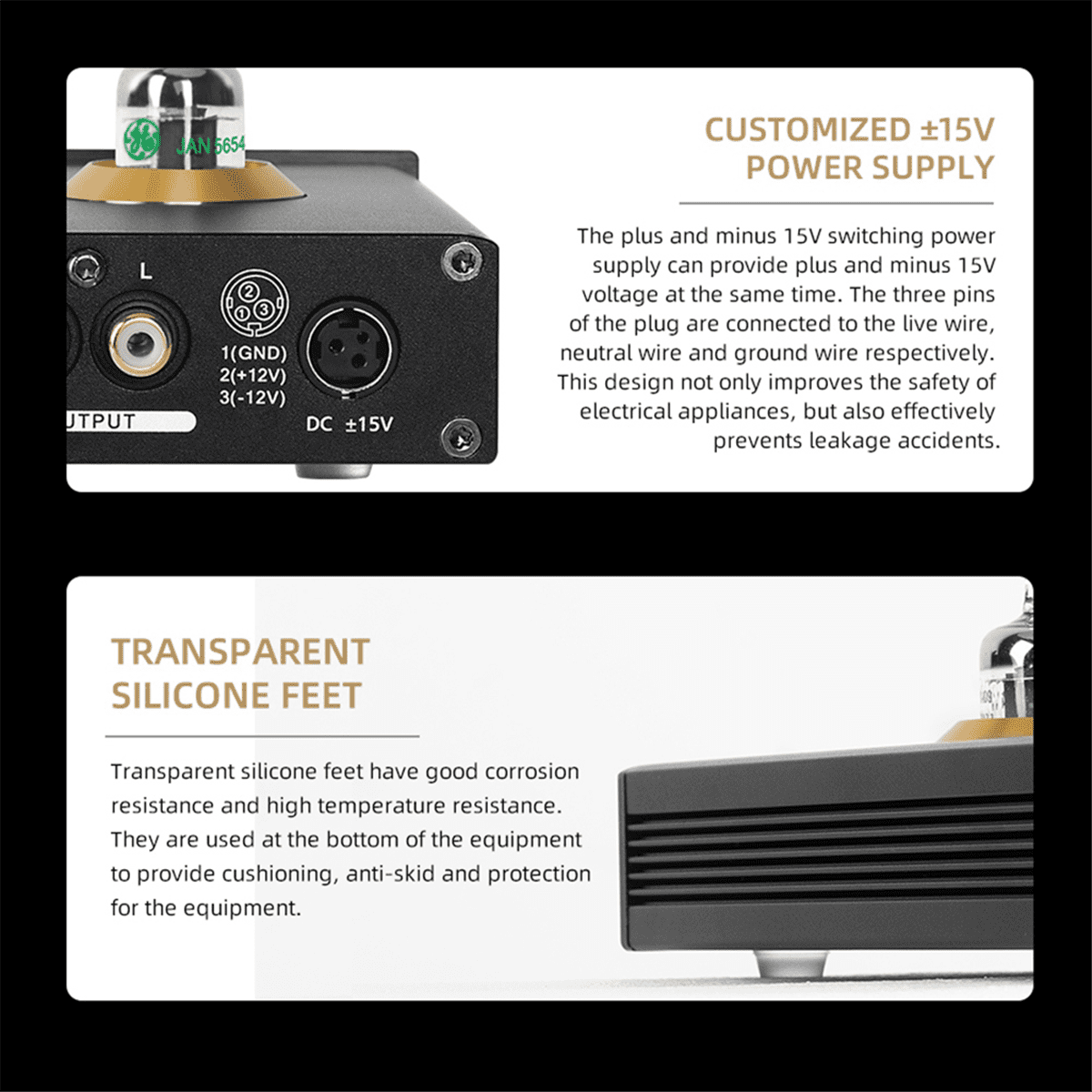 HiFi Tube Audio Amplifier JAN5654 Vacuum Tube Buffer Treble Adjustment ...