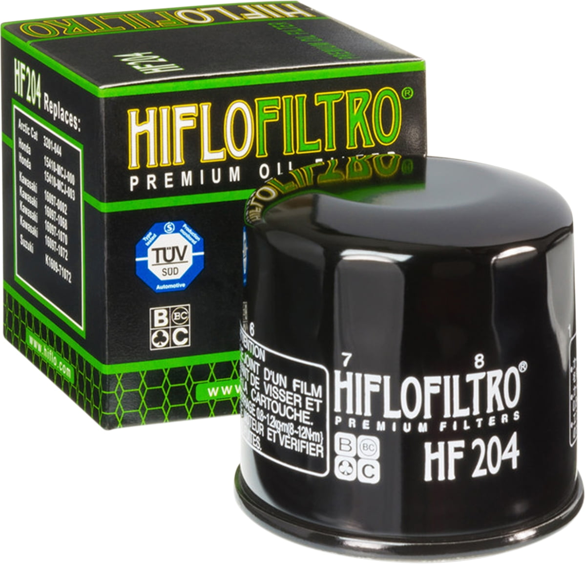 HiFlo High-Quality Oil Filter HF204 - Provides 28% Longer Service Life ...