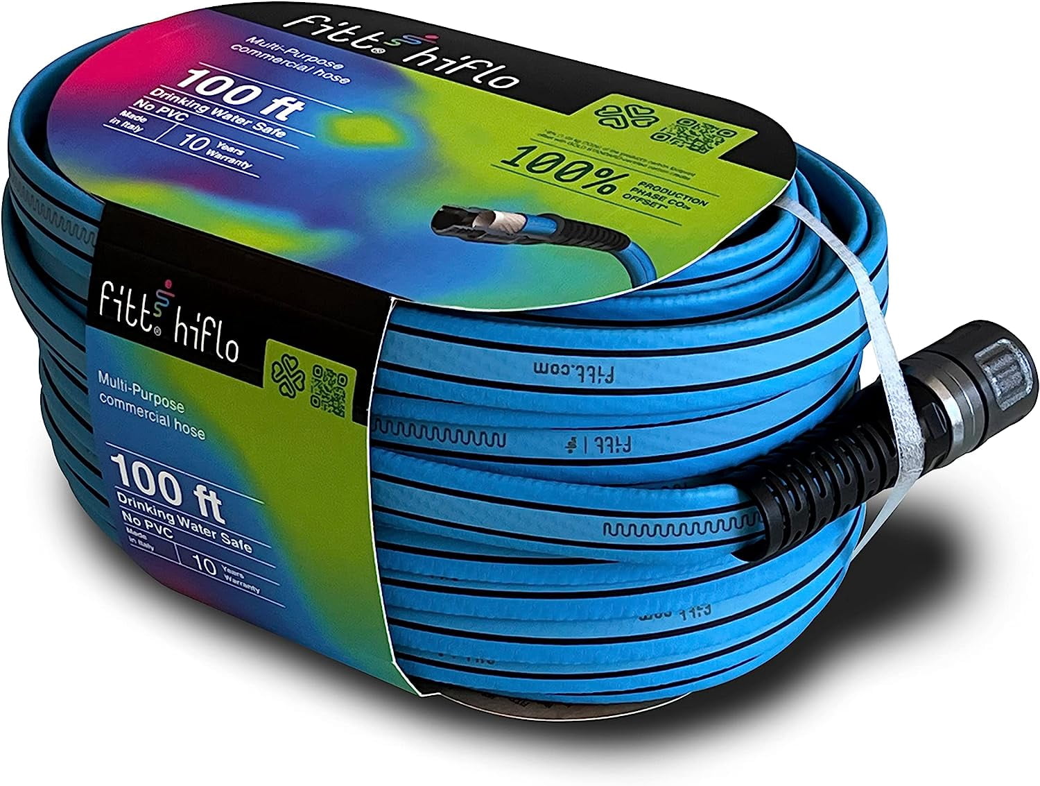 HiFlo Water Hose, Lightweight Ultra Flexible Durable Kink-Free Flat ...