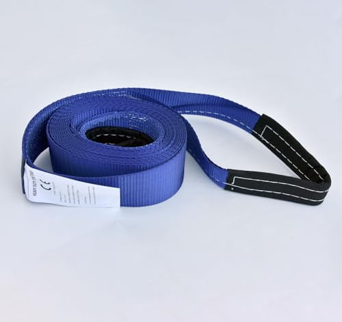 HiGear 3" X 30' Tow Strap 6.5 Ton 3 Inch X 30 Ft. Polyester Rope with 2 ...