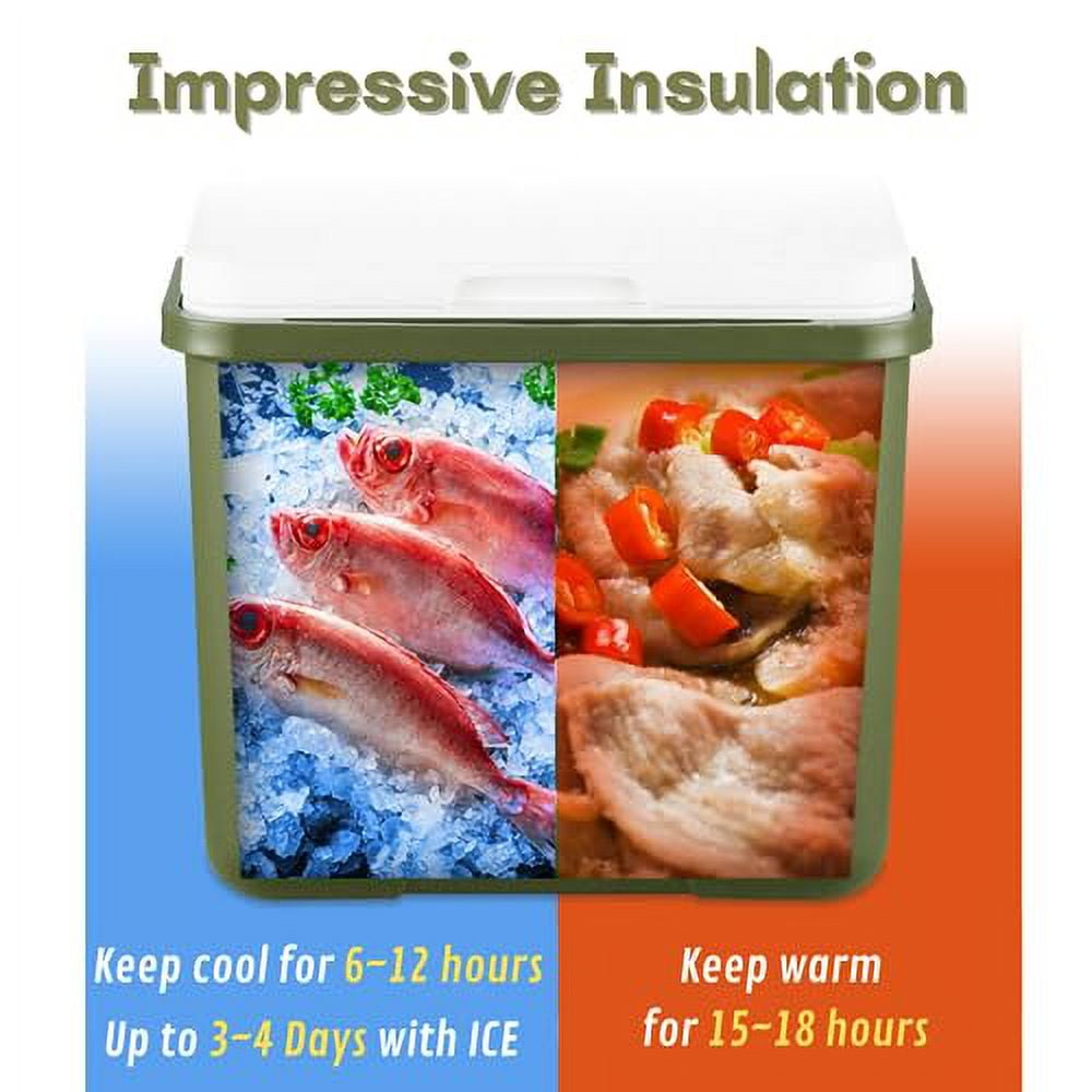 HiGropcore 6 Quart Small Cooler - Portable Hard Shell Cooler Lunch Box ...