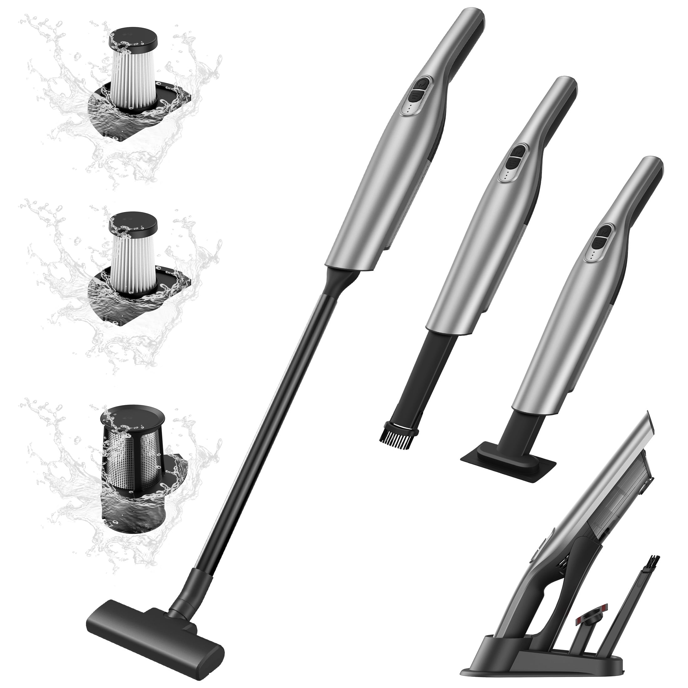 HiJob Cordless Handheld Vacuum Cleaner, 18KPA Suction, 2500mAh Battery ...