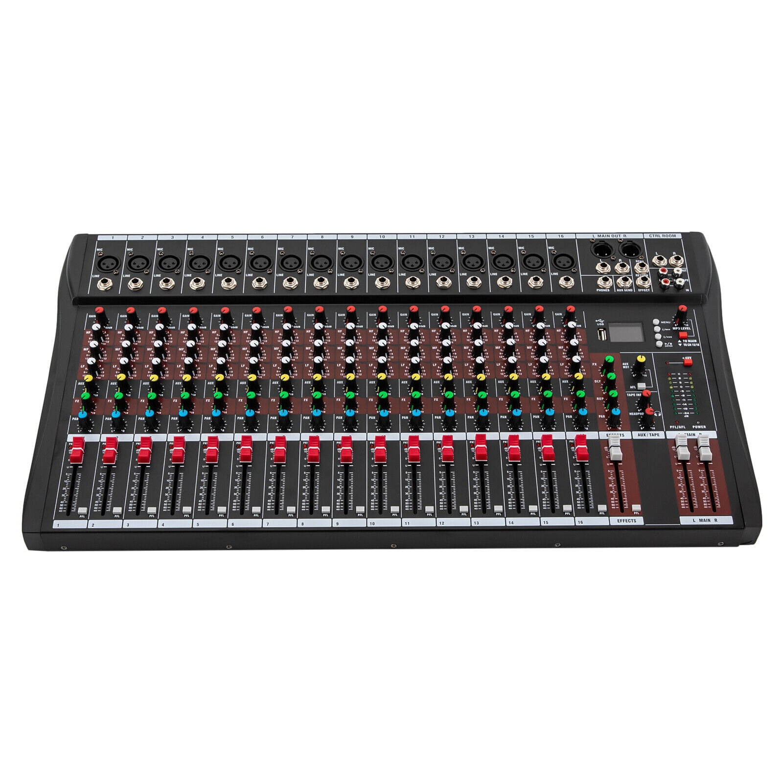 HiKaRiGuMi Professional 16 Channel Sound Mixing Console Board USB DJ ...