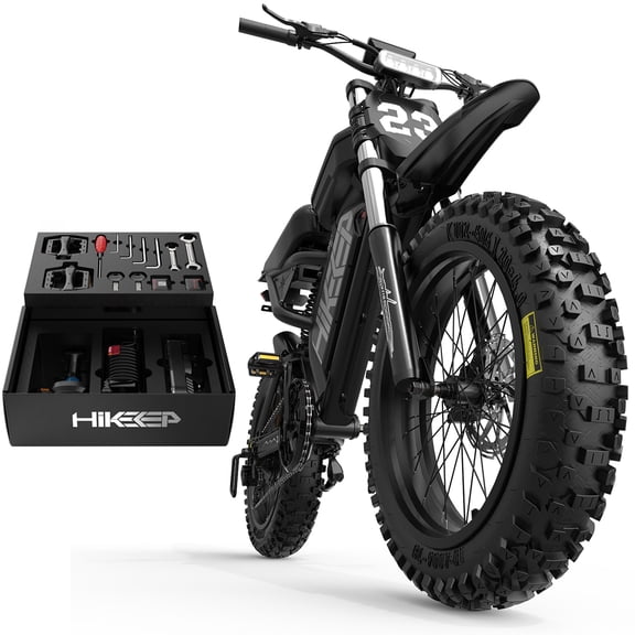 HiKeep, Electric Bike for Adults, 3000W Full Suspension, 20" Fat Tire ...