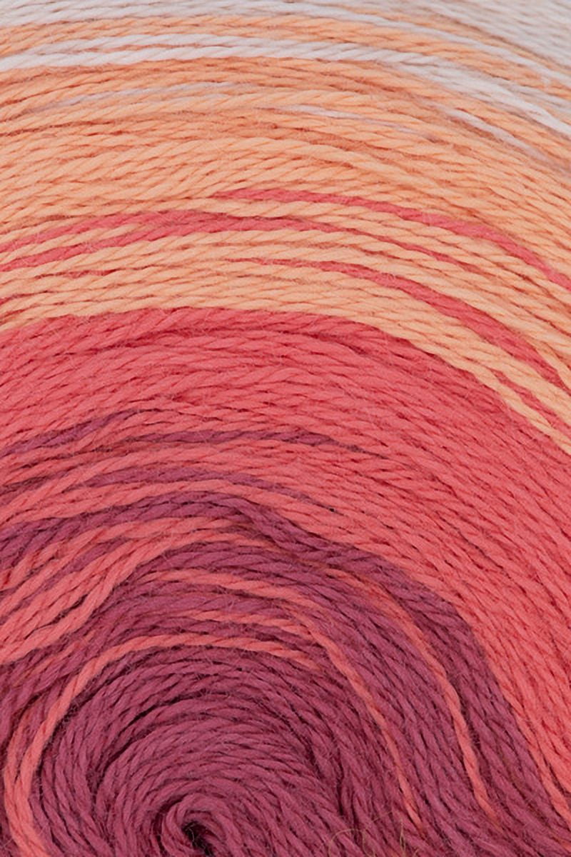 HiKoo - Concentric Cotton Knitting Yarn - Shades of Coral (# 2008 ...