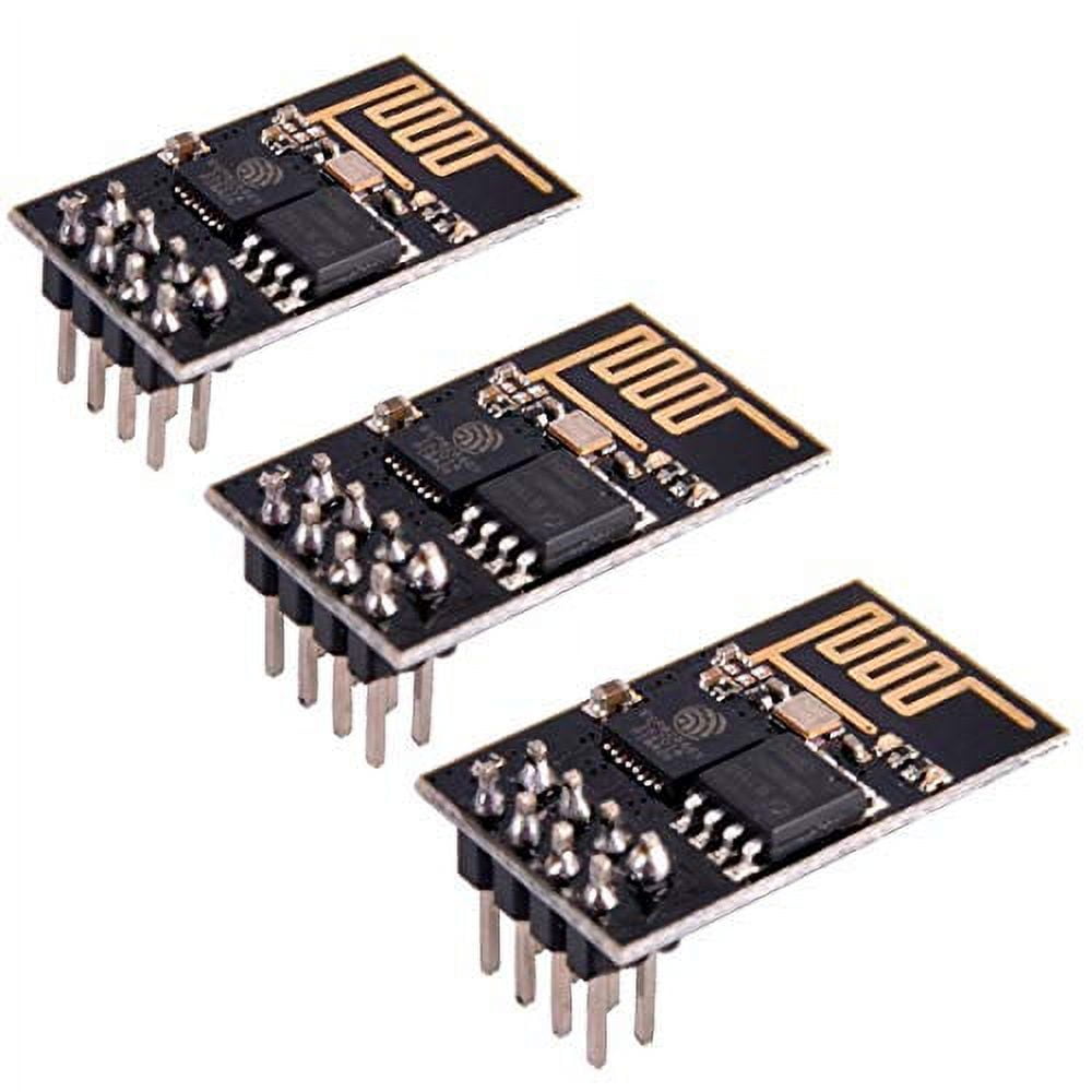 HiLetgo 3pcs ESP8266 ESP-01 Serial WiFi Wireless Transceiver Wireless Module Development Board ...