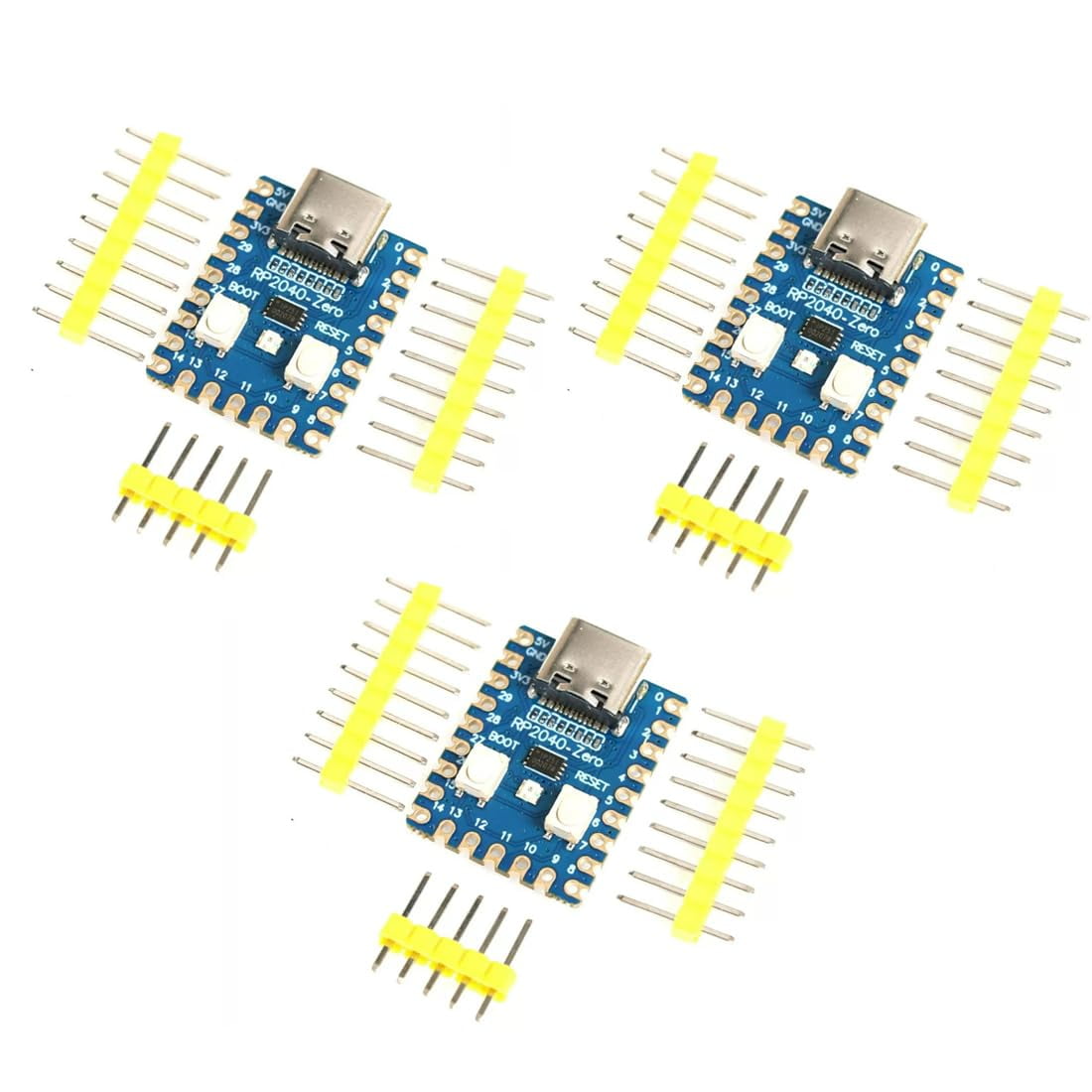 HiLetgo 3pcs RP2040-Zero RP2040 RRF12 Microcontroller PICO Development Board Dual-core 264KB ...