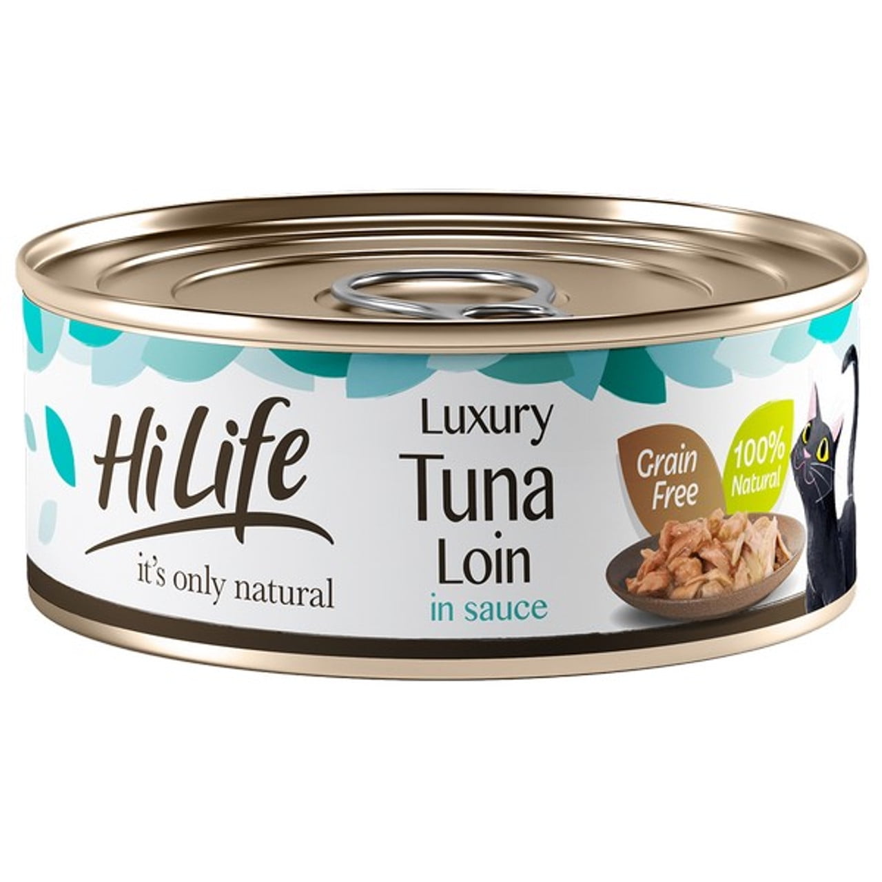 HiLife Its Only Natural Luxury Tuna Loin Wet Cat Food Can 70g Case of ...