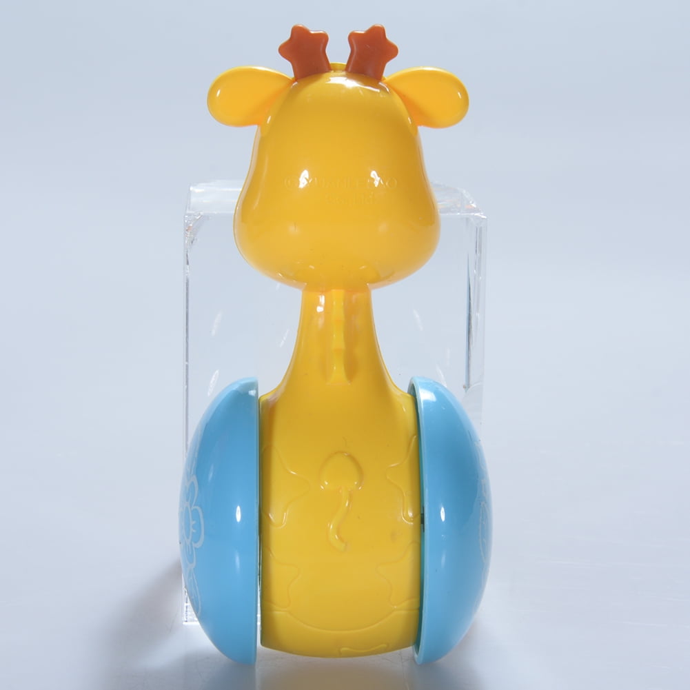 HiMiss Cartoon Giraffe Tumbler Doll Roly-poly Baby Toys Cute Rattles ...