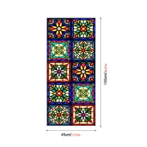 Collections Etc Removable Patterned Cut to Fit Window Static Clings ...