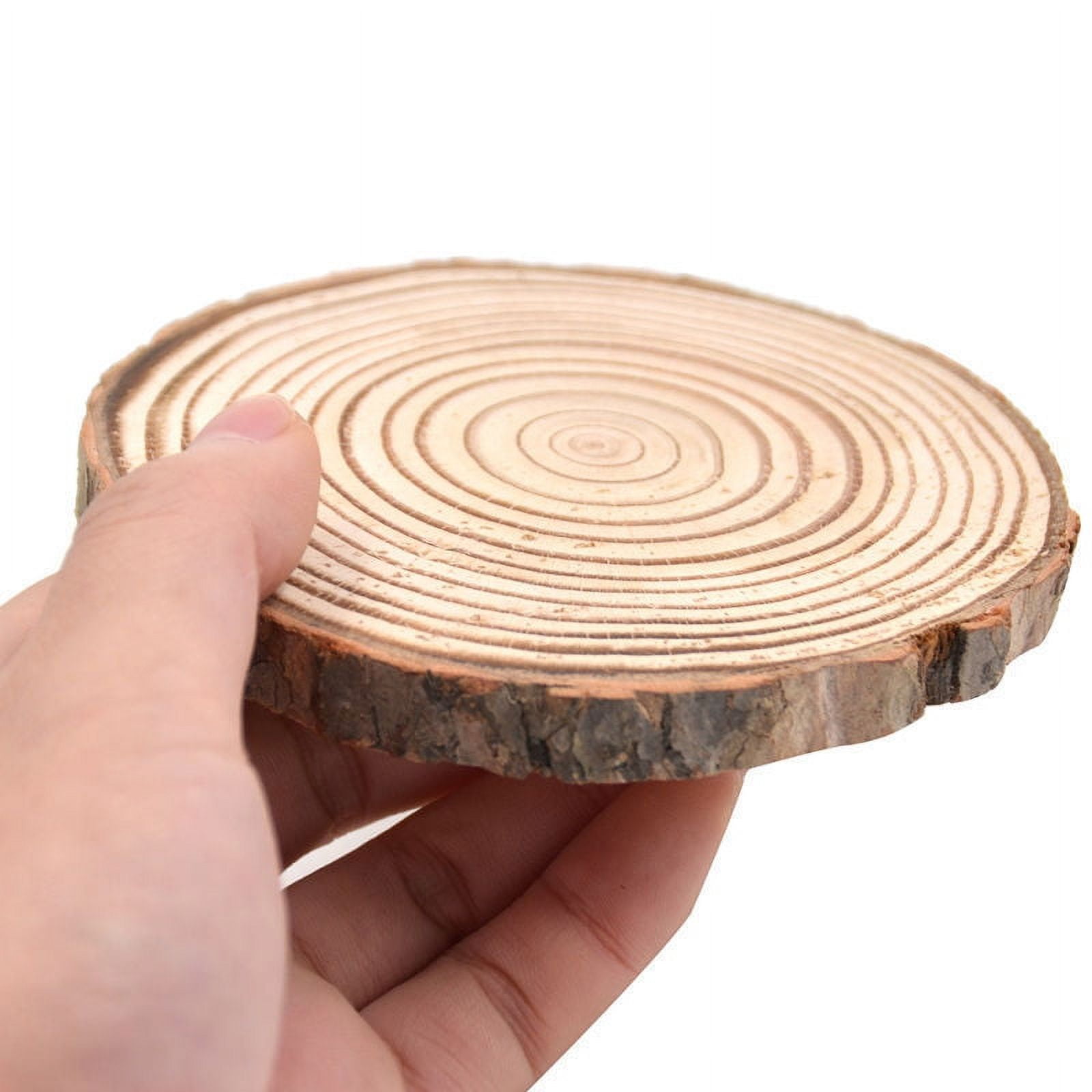 HiMiss Natural Log Slice Piece Cup Mat Coaster Tea Coffee Mug Round ...