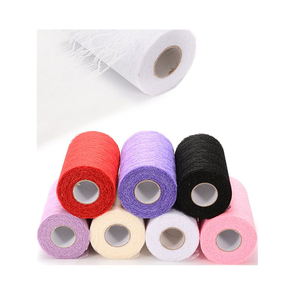 HiMiss Wedding Tulle Bolt Roll Spool Extra Large 6 Inch X 25 Yards for ...