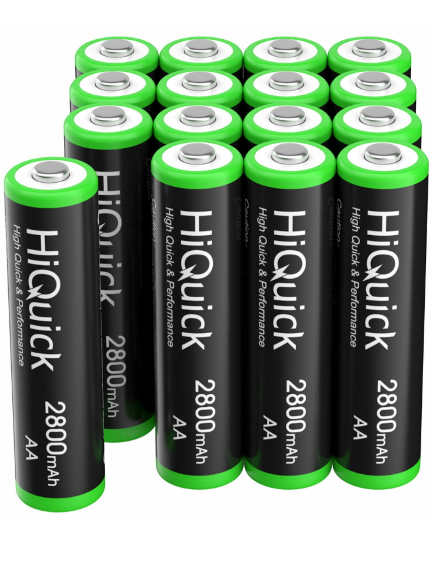 HiQuick 16 Pack AA Rechargeable Batteries 2800mAh 1.2V Ni-Mh Battery ...
