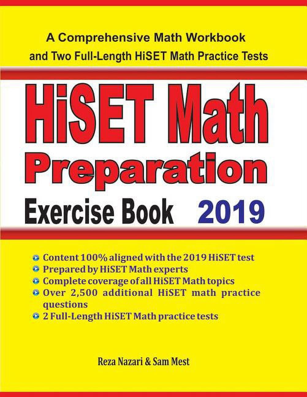 HiSET Math Preparation Exercise Book: A Comprehensive Math Workbook and ...