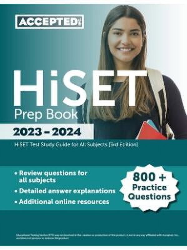 HiSET Prep Book 2023 2024 800 Practice Questions HiSET Test Study