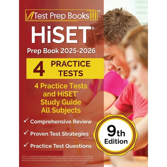 HiSET Prep Book 2025-2026: 4 Practice Tests and HiSET Study Guide All ...