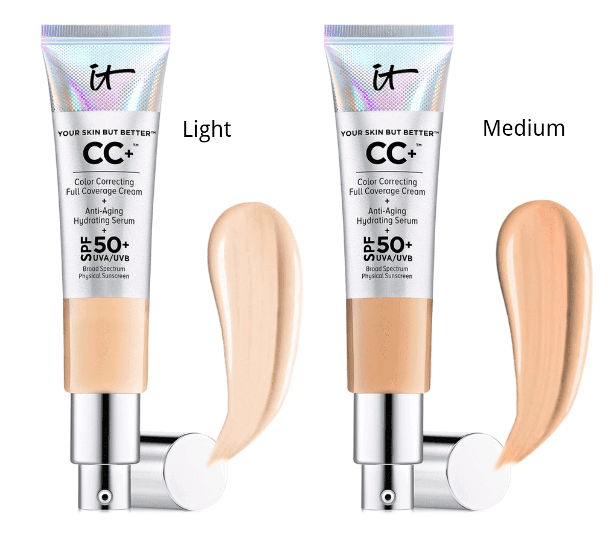 HiSmartLife SPF 50 Plus CC Cream for Light Skin - 1.08 Ounces - Walmart.com