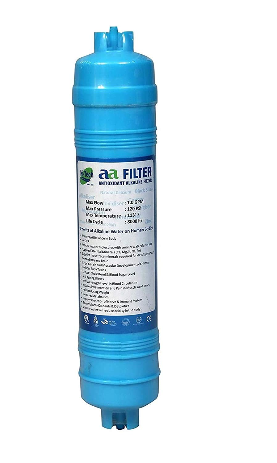 HiTech Alkaline Filter for all Water Purifier - Walmart.com
