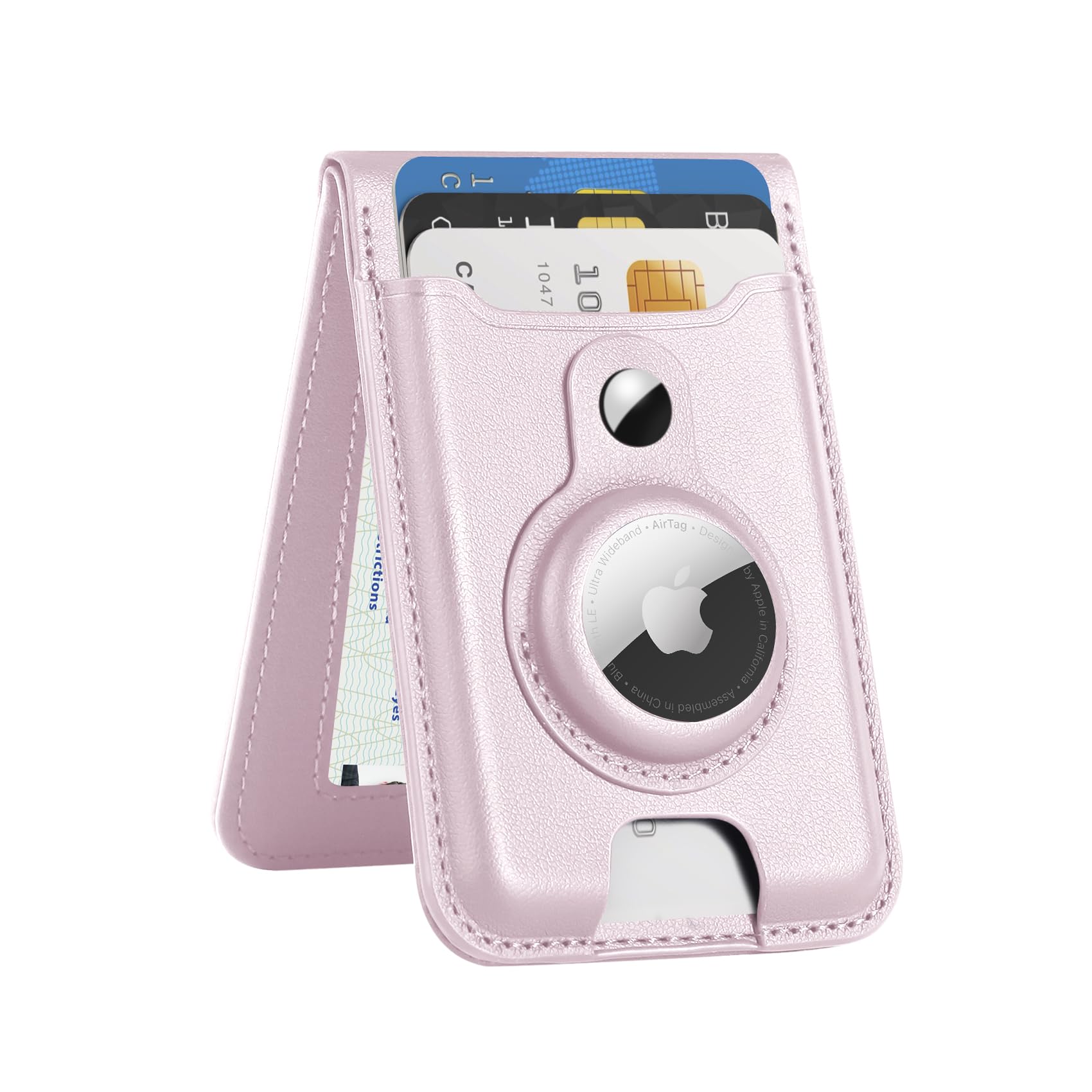 HiWe for Magsafe Wallet Stand - Magnetic Card Holder with Airtag Holder ...