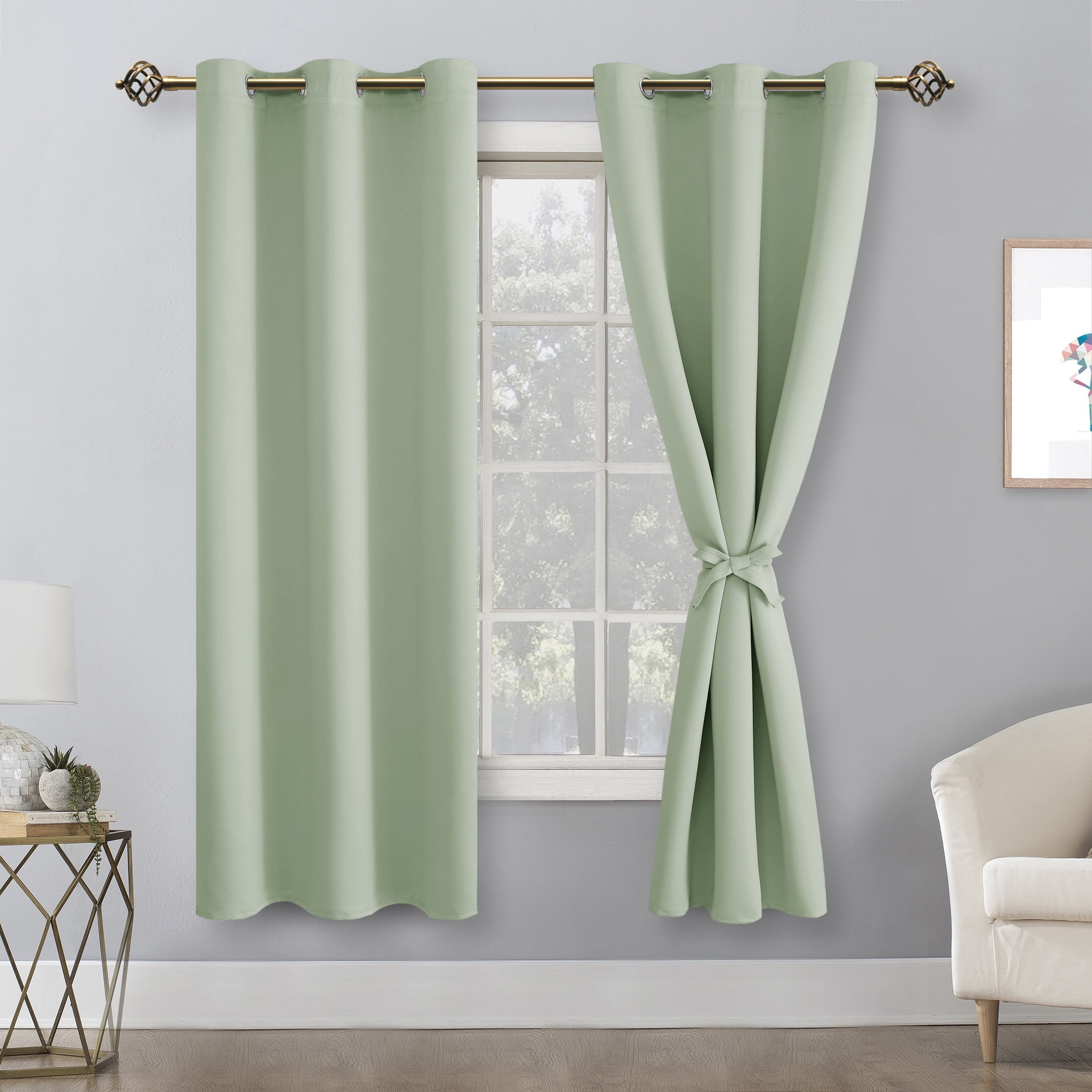 Hiasan Blackout Curtains, 42 x 63 Inches, Light Blocking, Thermal ...