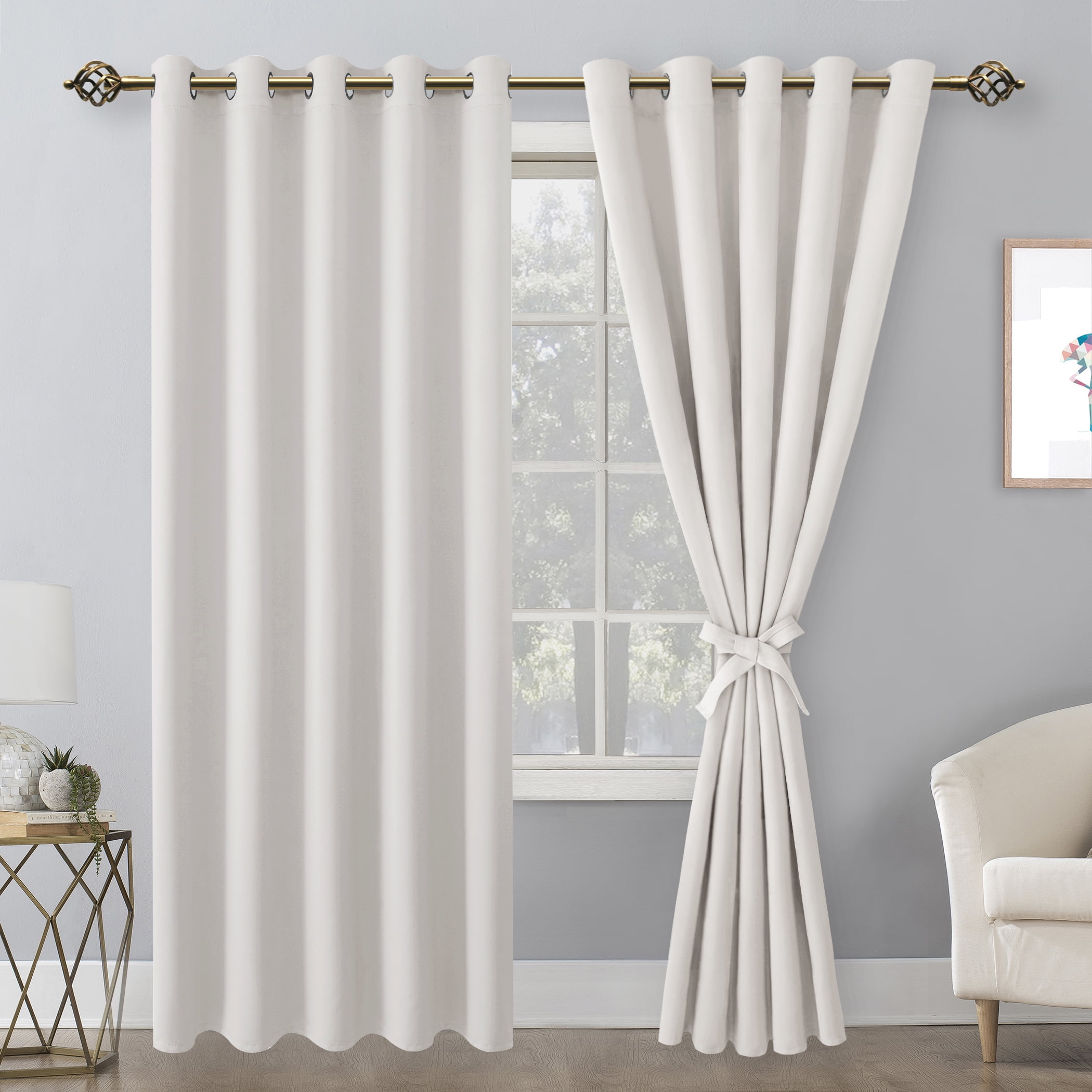 Hiasan Blackout Curtains for Bedroom, 60 x 84 Inches Long - Thermal ...