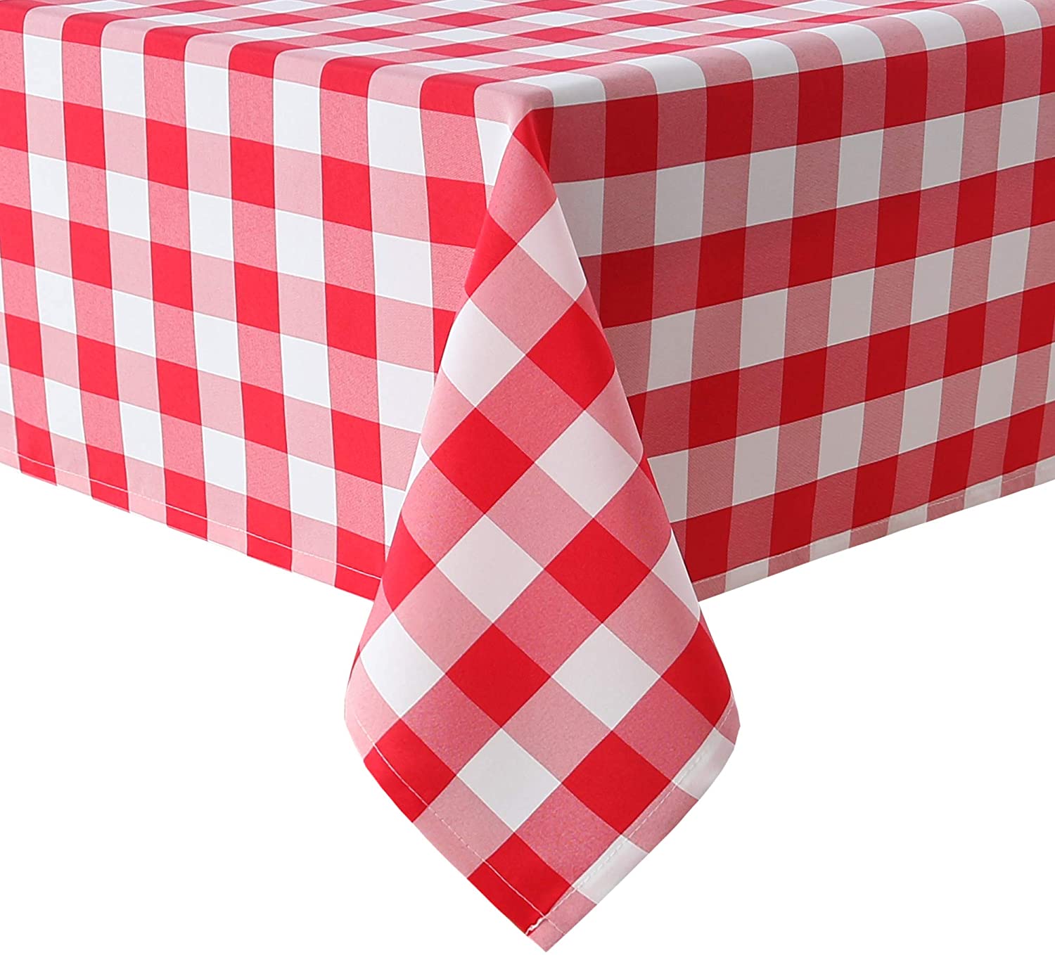 BalsaCircle 54" x 54" Square Gingham Checkered Polyester Tablecloth ...
