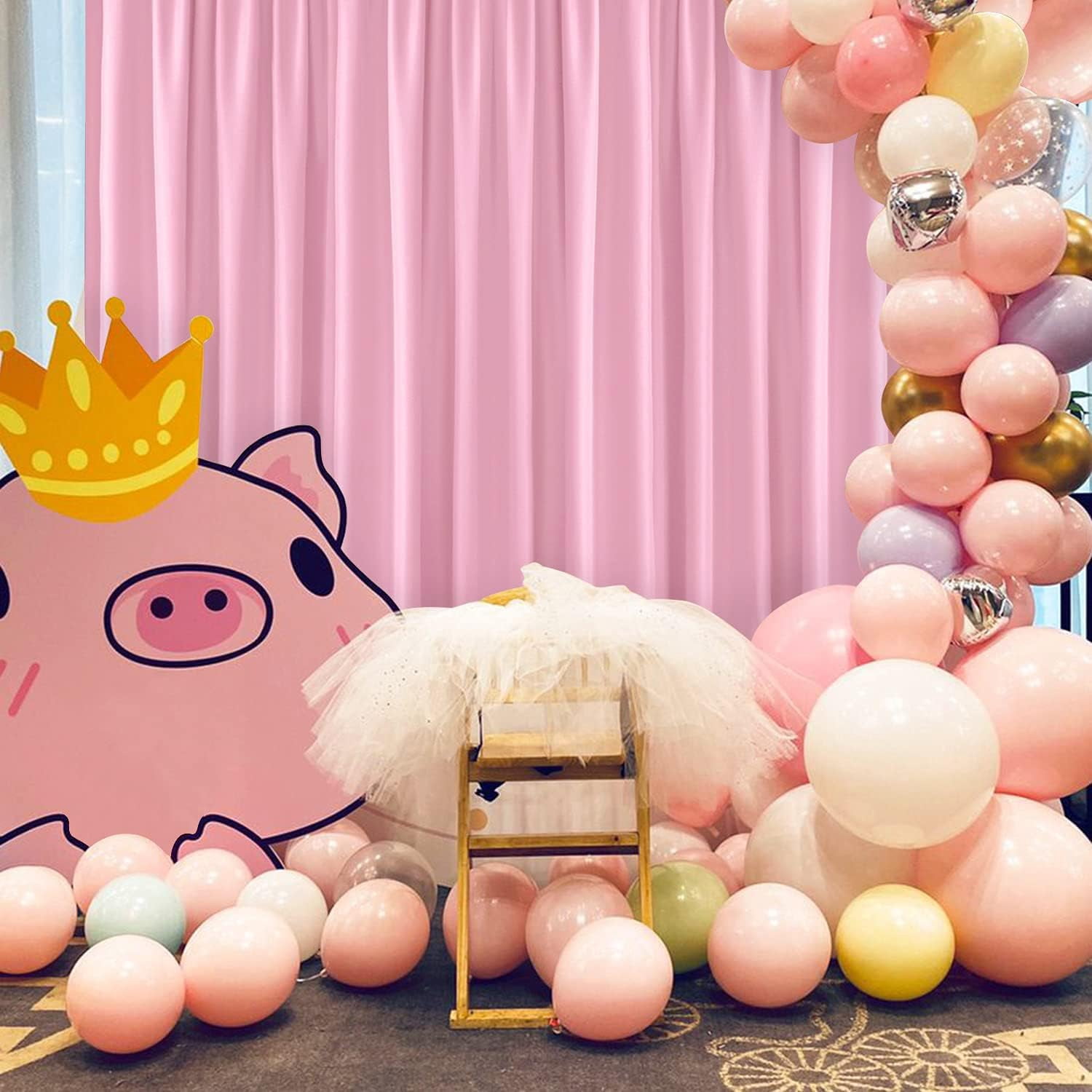 Hiasan Backdrop for Party Decoration [2P] , Prom Graduation, Rod Pocket ...