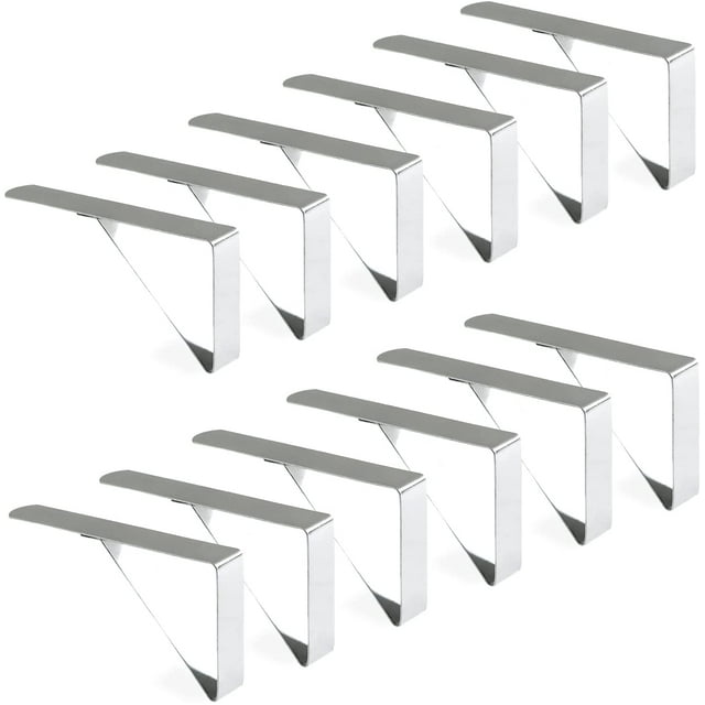 Hiasan Tablecloth Clips, 12 Pack Picnic Table Clips, Stainless Steel ...