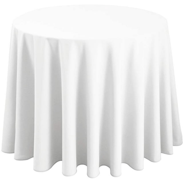 Hiasan 120 Inch White Round Tablecloth - Waterproof, Stain Resistant ...