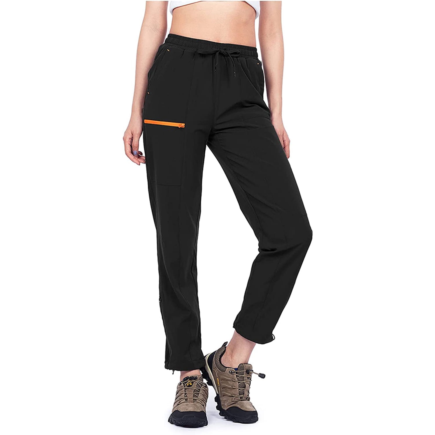 Hiauspor Hiking Cargo Pants Women with 4 Pockets Quick Dry Breathable ...