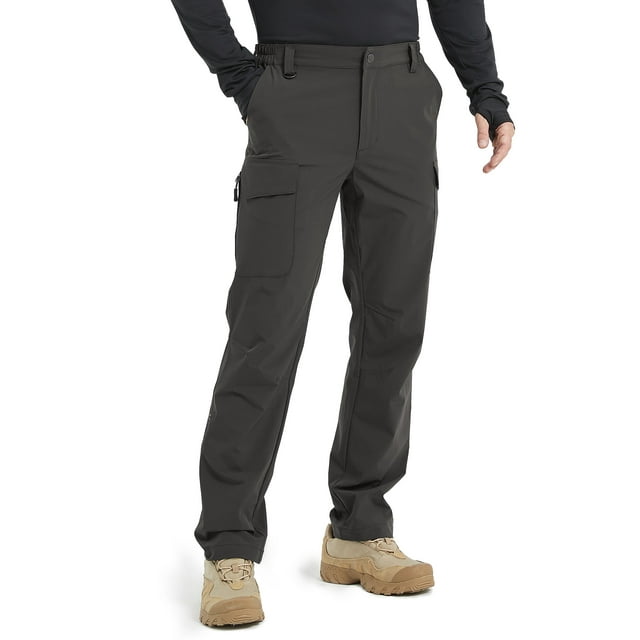 Hiauspor Men's Cargo Pants Waterproof Quick Dry Lightweight Hiking ...