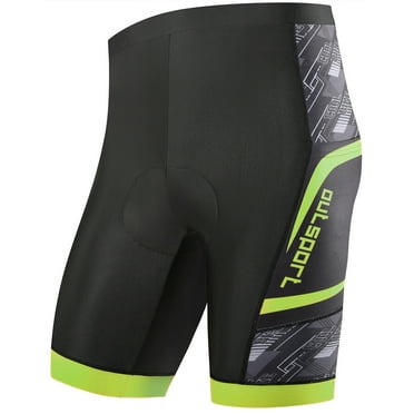 Hiauspor Men Padded Cycling Shorts Bike Riding Biking Bicycle Shorts ...