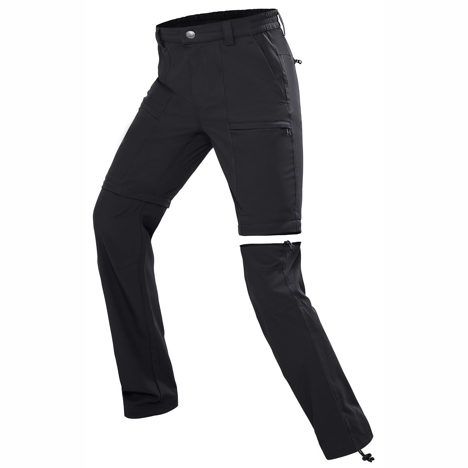 Hiauspor Womens Convertible Zip Off Hiking Cargo Capris Pants with 6 ...