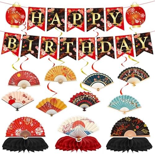 Hibachi Party Decorations, Japanese Themed Birthday Banner, Hanging ...