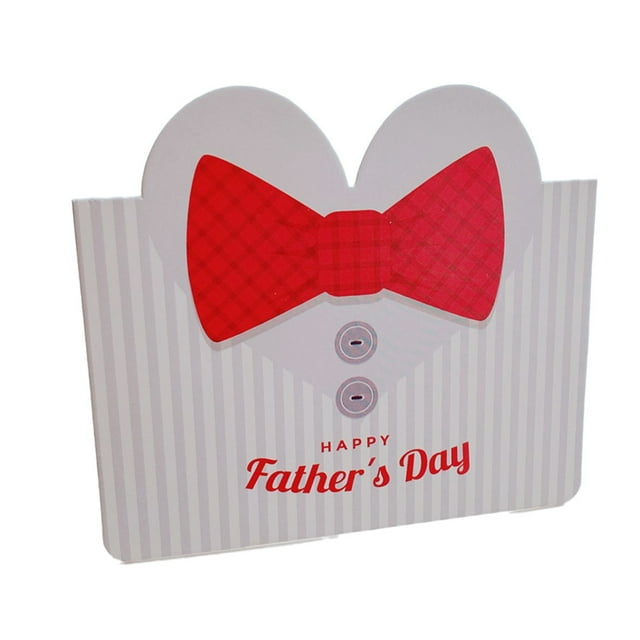 Hibalala 100Pcs Father's Day Heart Greeting Cards Foldable Love Heart ...
