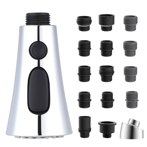CADOVE Chrome Kitchen Faucet Spray Head Replacement - Pull-Down 3 ...